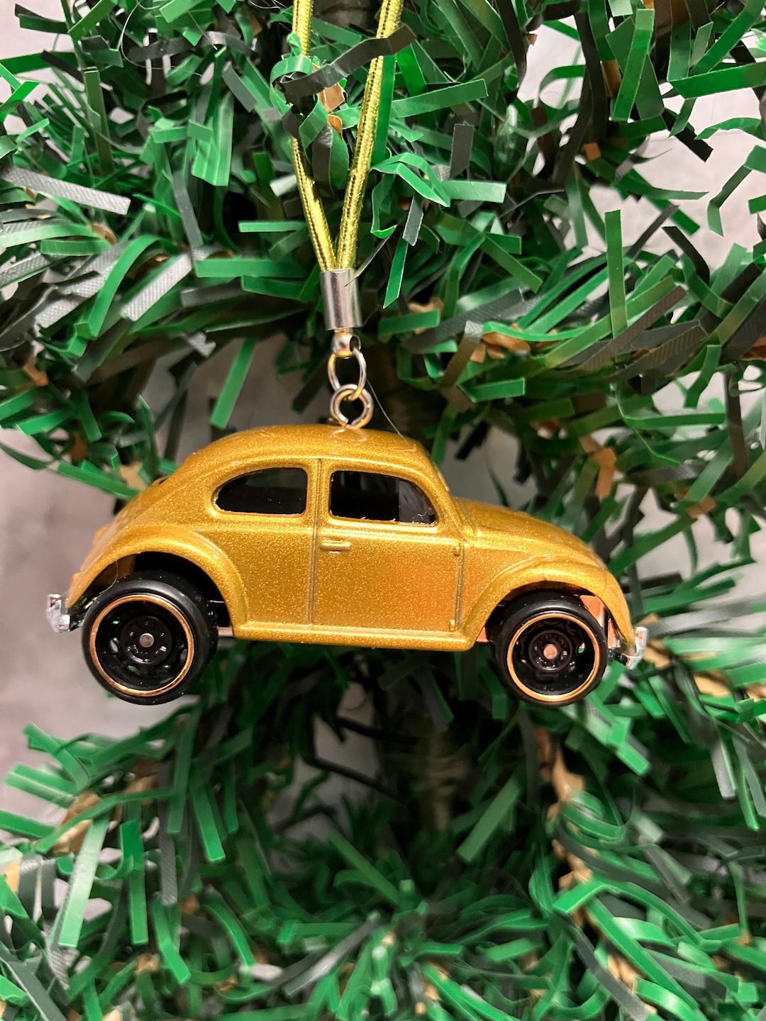Gold Bumblebee VW Bug - Christmas Ornament - Free Shipping! - Etsy