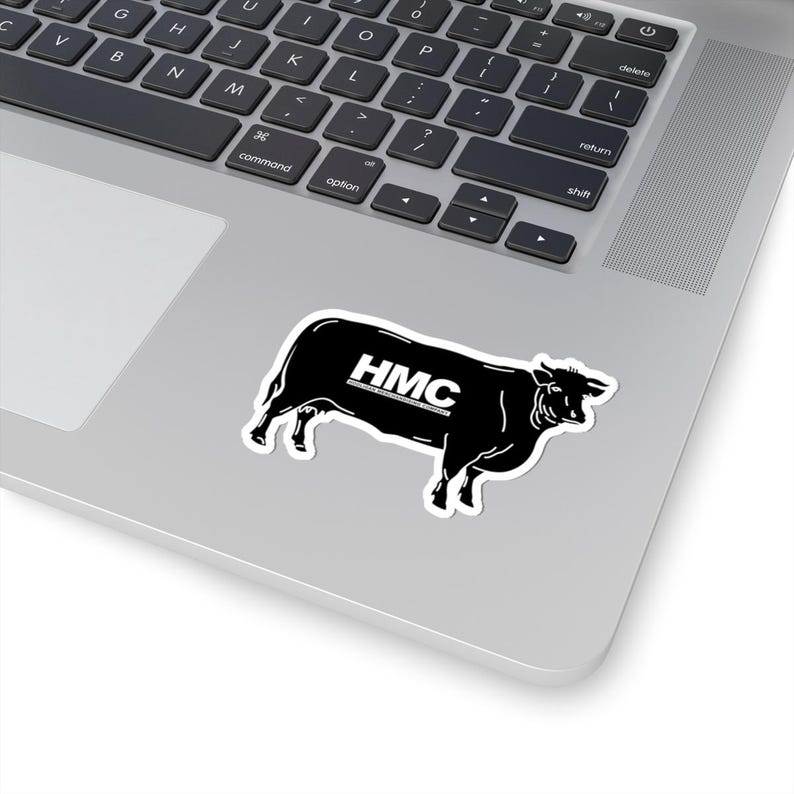 HMC Black Cow | Kiss-cut Vinyl Sticker - Etsy