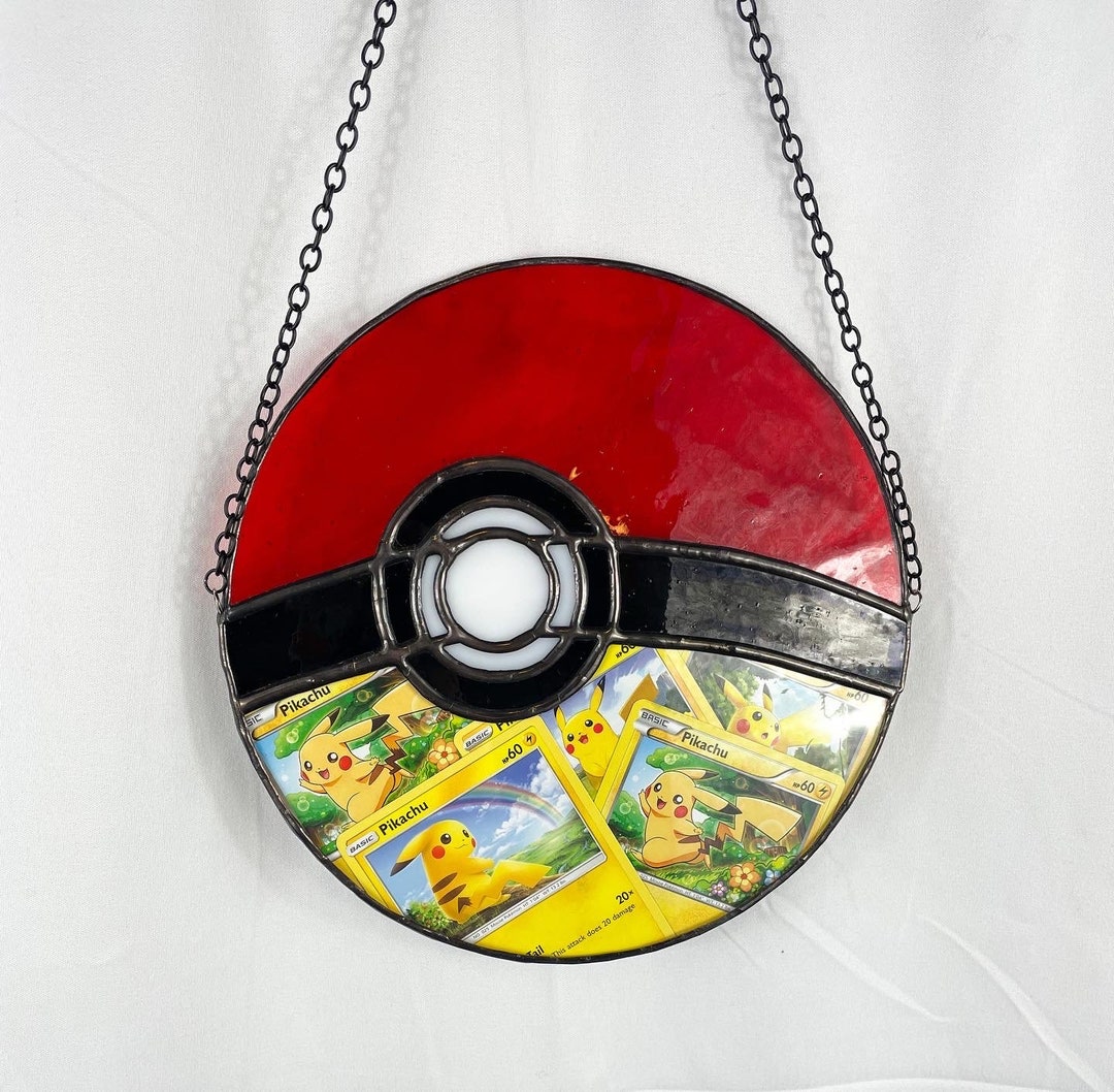 Stained Glass Pokeball Sun Catcher - Etsy