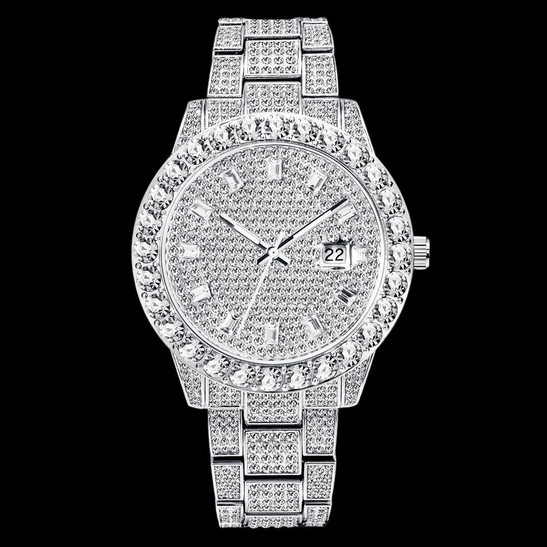 Full Diamond Icy Watch, Bling Bling Iced Out Watch, Hip Hop Watches ...