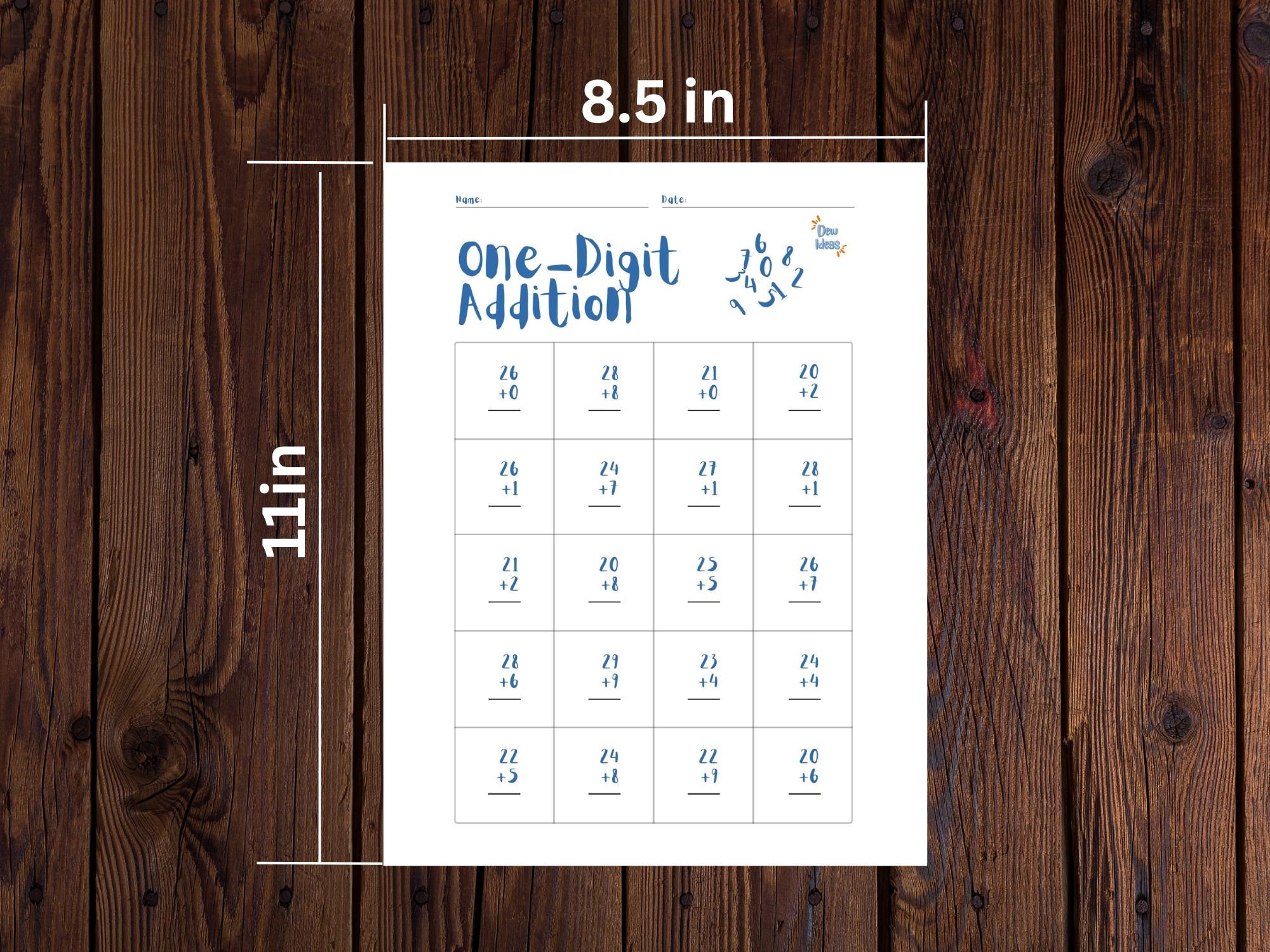 Single Digits 20-29 Adding With Answers Classroom Adding Adding Tutor ...