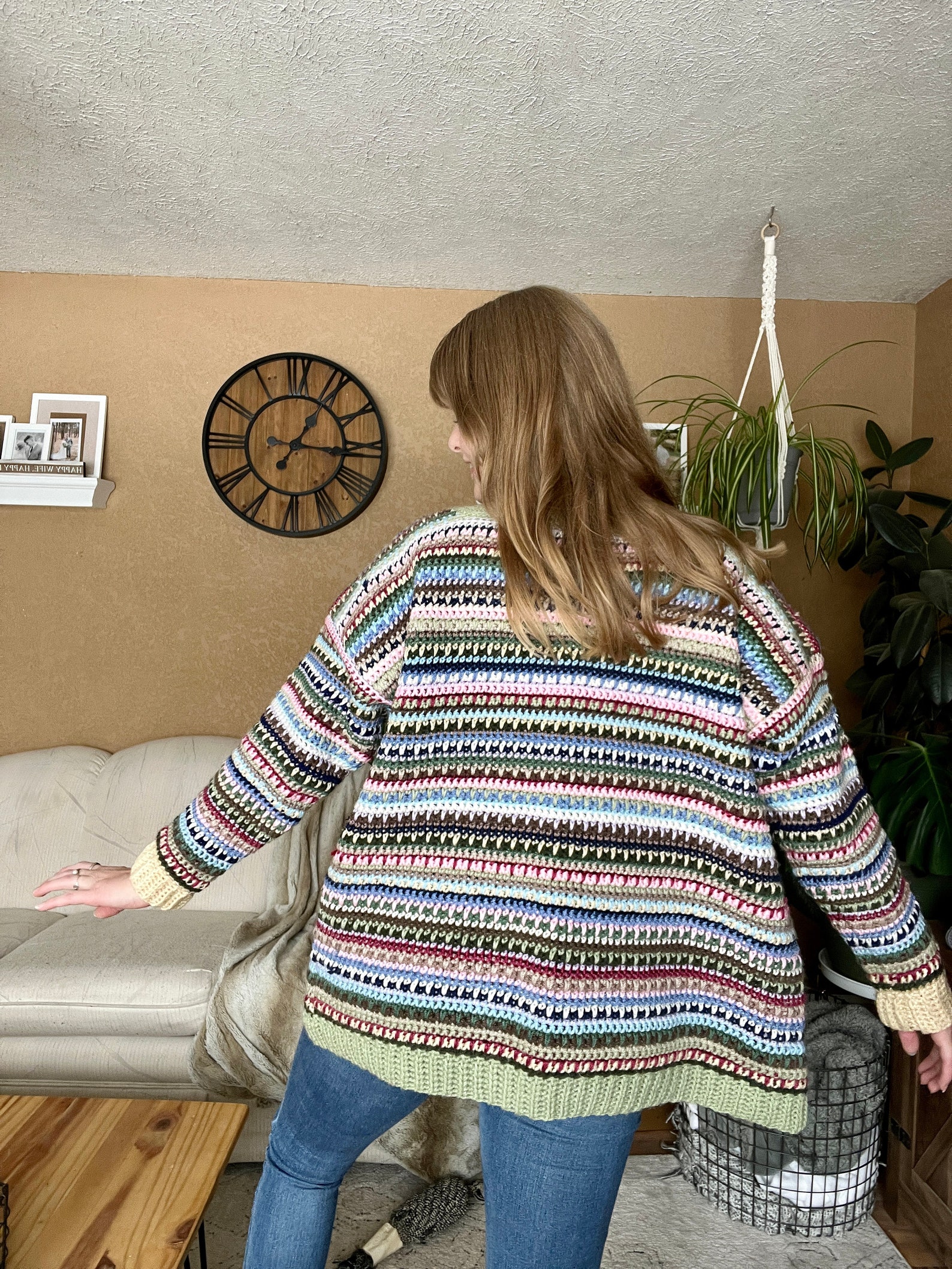 Crochet Cardigan PATTERN / Ultimate Stash Bust Cardigan / Slip Stitch ...