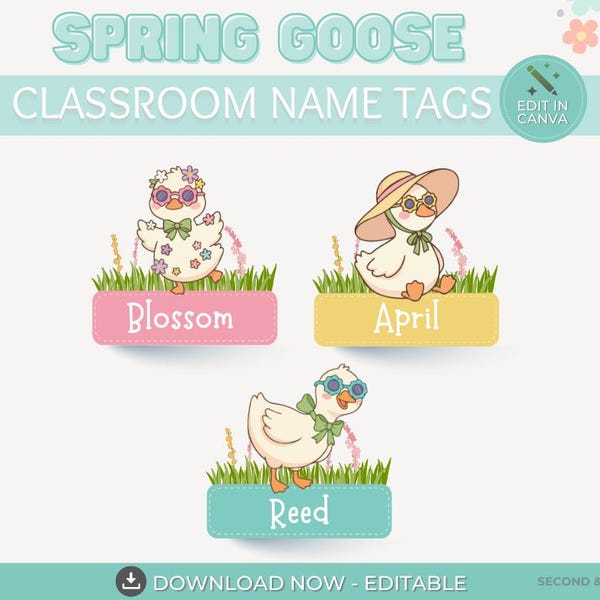 Cubby Tags Spring - Etsy