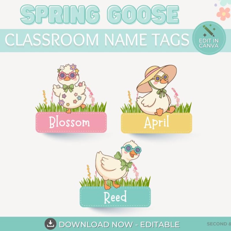 Cubby Tags Spring - Etsy