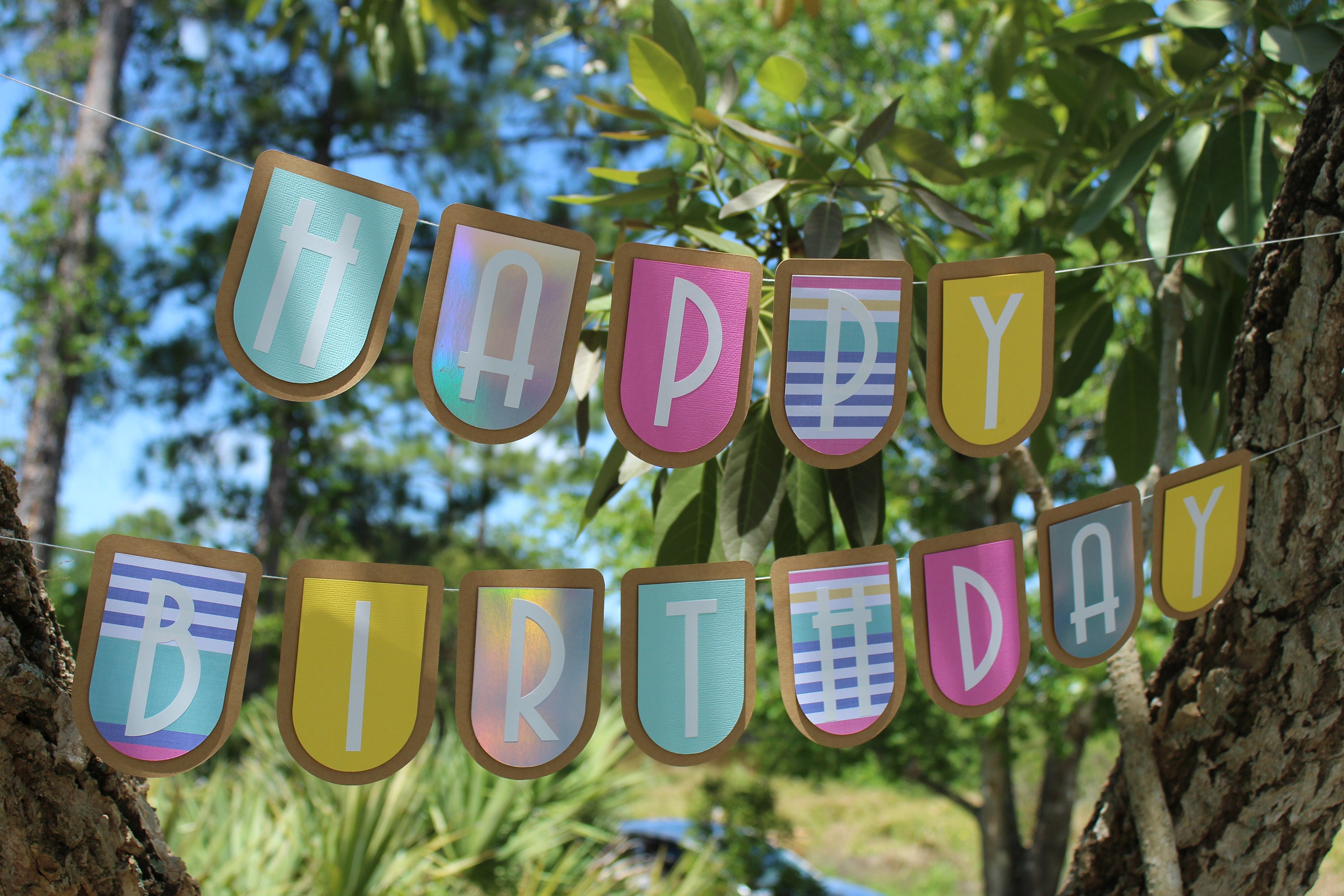 Retro Birthday Banner - Etsy