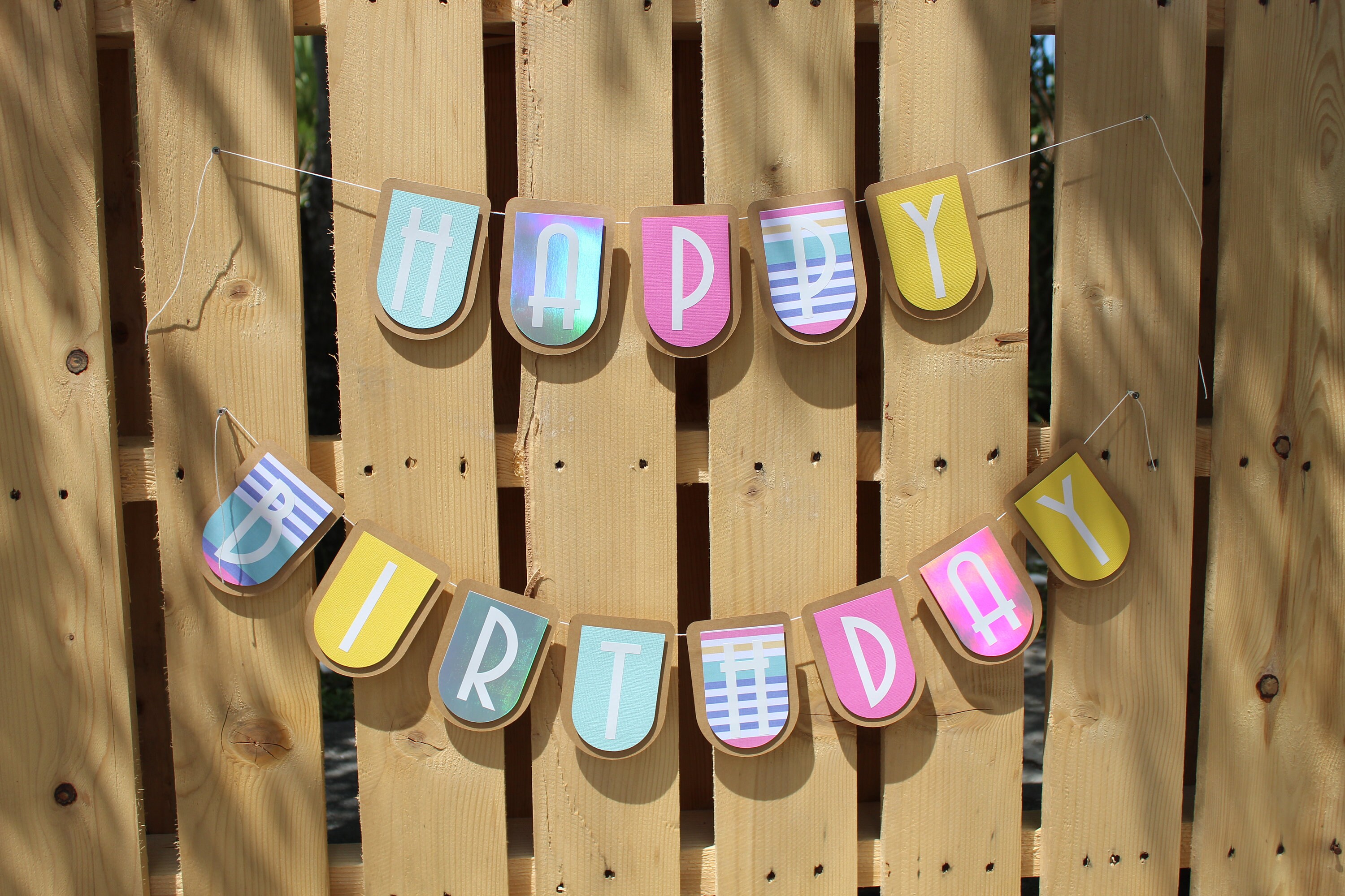 Retro Birthday Banner - Etsy