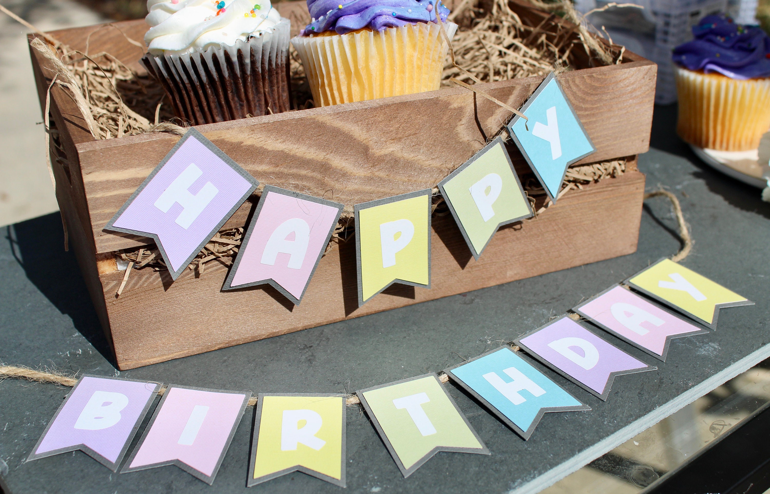 Mini Birthday Banner - Etsy