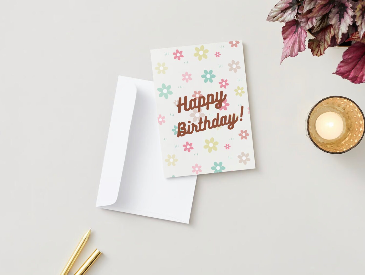 Editable Canva Birthday Card Template - Etsy