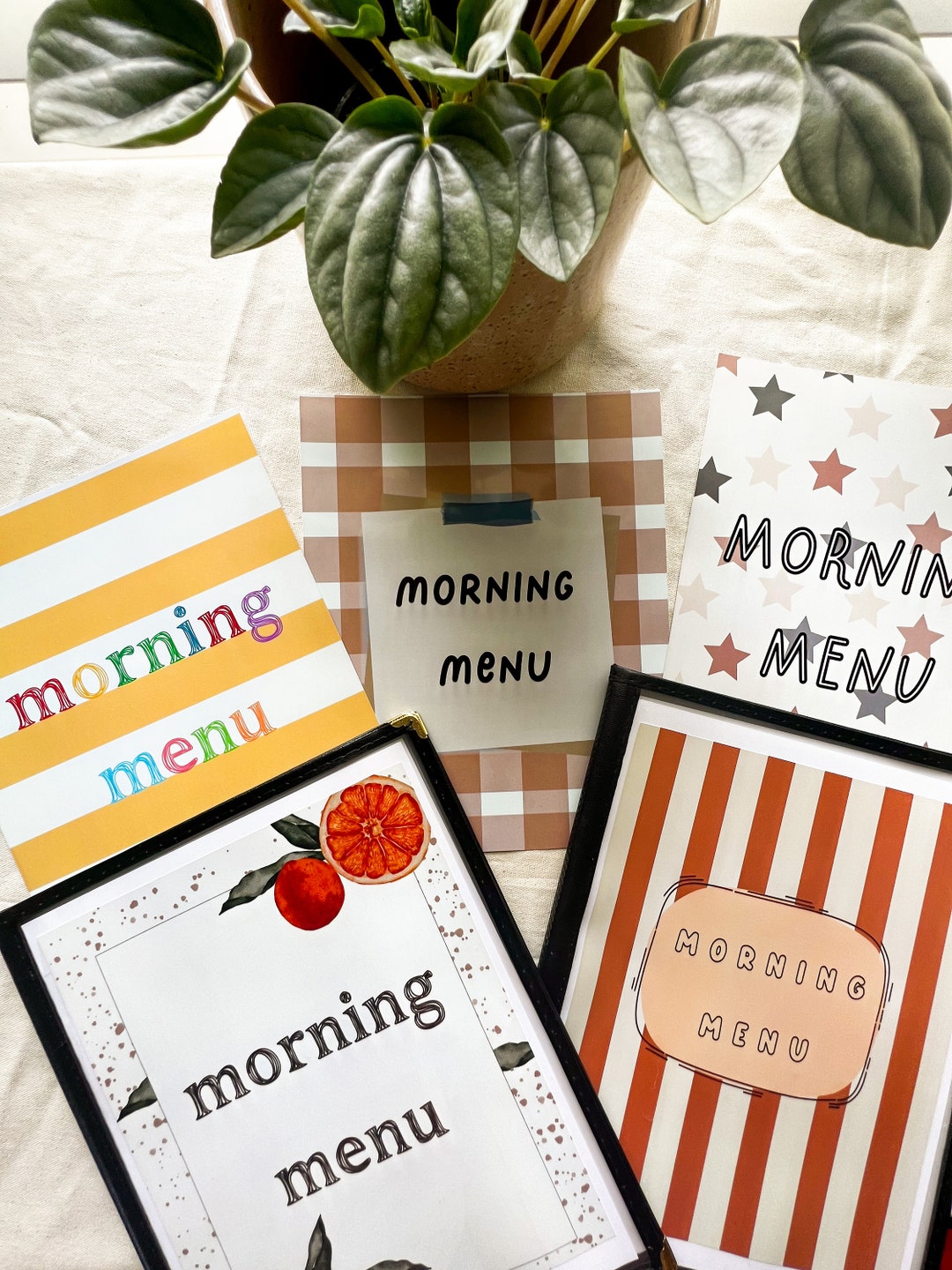 Rustic Morning Menu Cover Pages ONLY | Homeschooling Morning Circle ...
