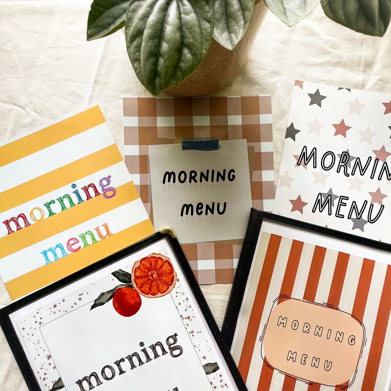 Menu Cover - Etsy