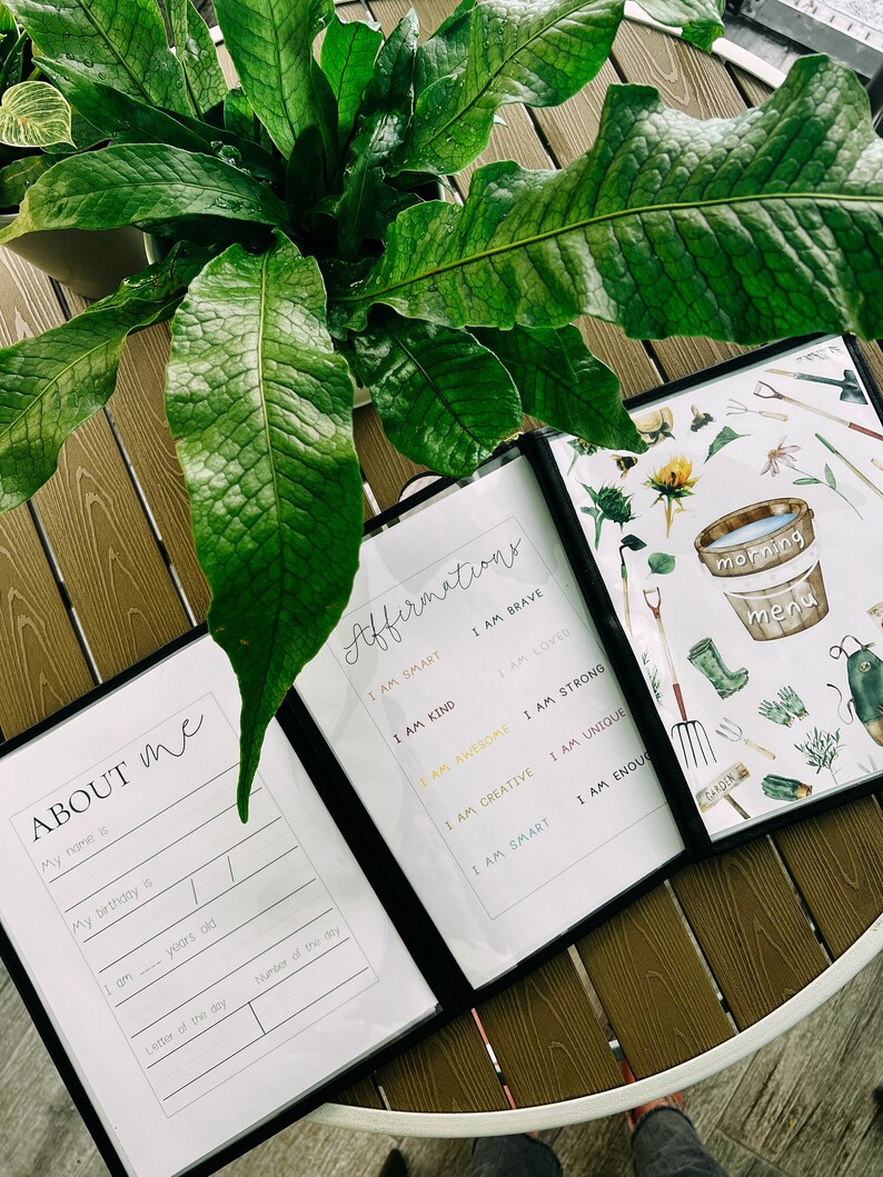 Nature-inspired Simple Morning Menu Digital Print Circle - Etsy