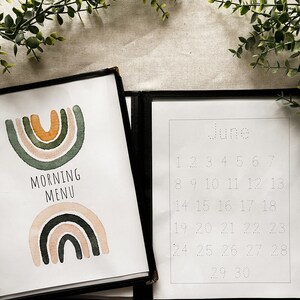 Simple Morning Menu Set | Morning Time Digital Prints | Homeschooling ...