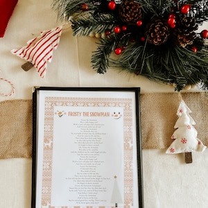 December Christmas Morning Menu Homeschool & Preschool Digital Print - Etsy
