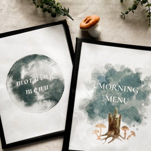 Simple Morning Menu Set | Morning Time Digital Prints | Homeschooling ...