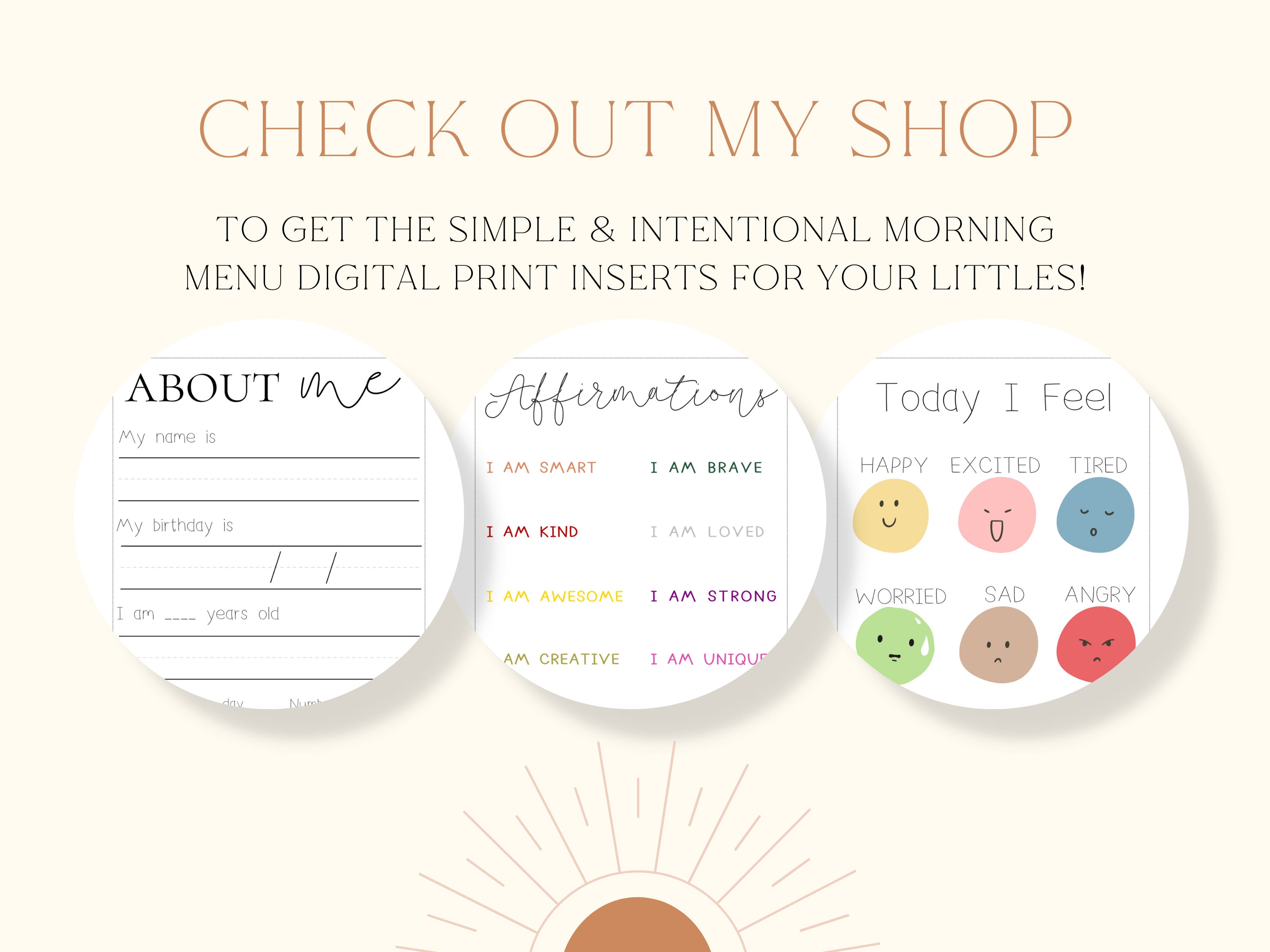 Rustic Morning Menu Cover Pages ONLY | Homeschooling Morning Circle ...