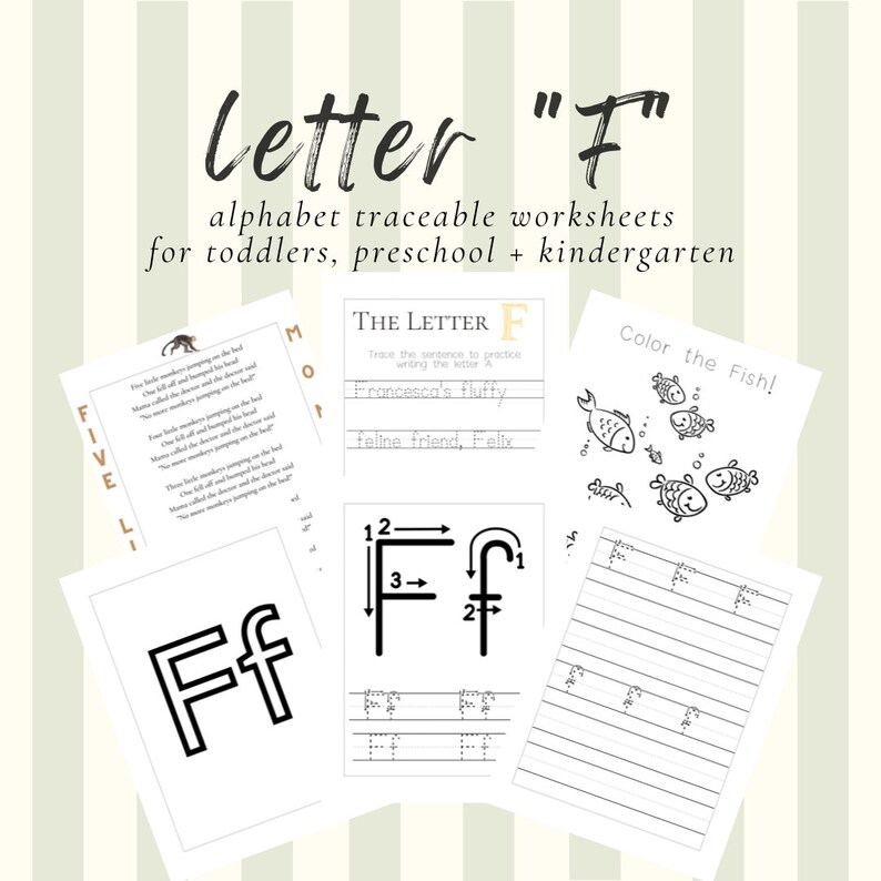 Letter F Tracing Printable Alphabet Tracing Worksheets ABC Printable ...