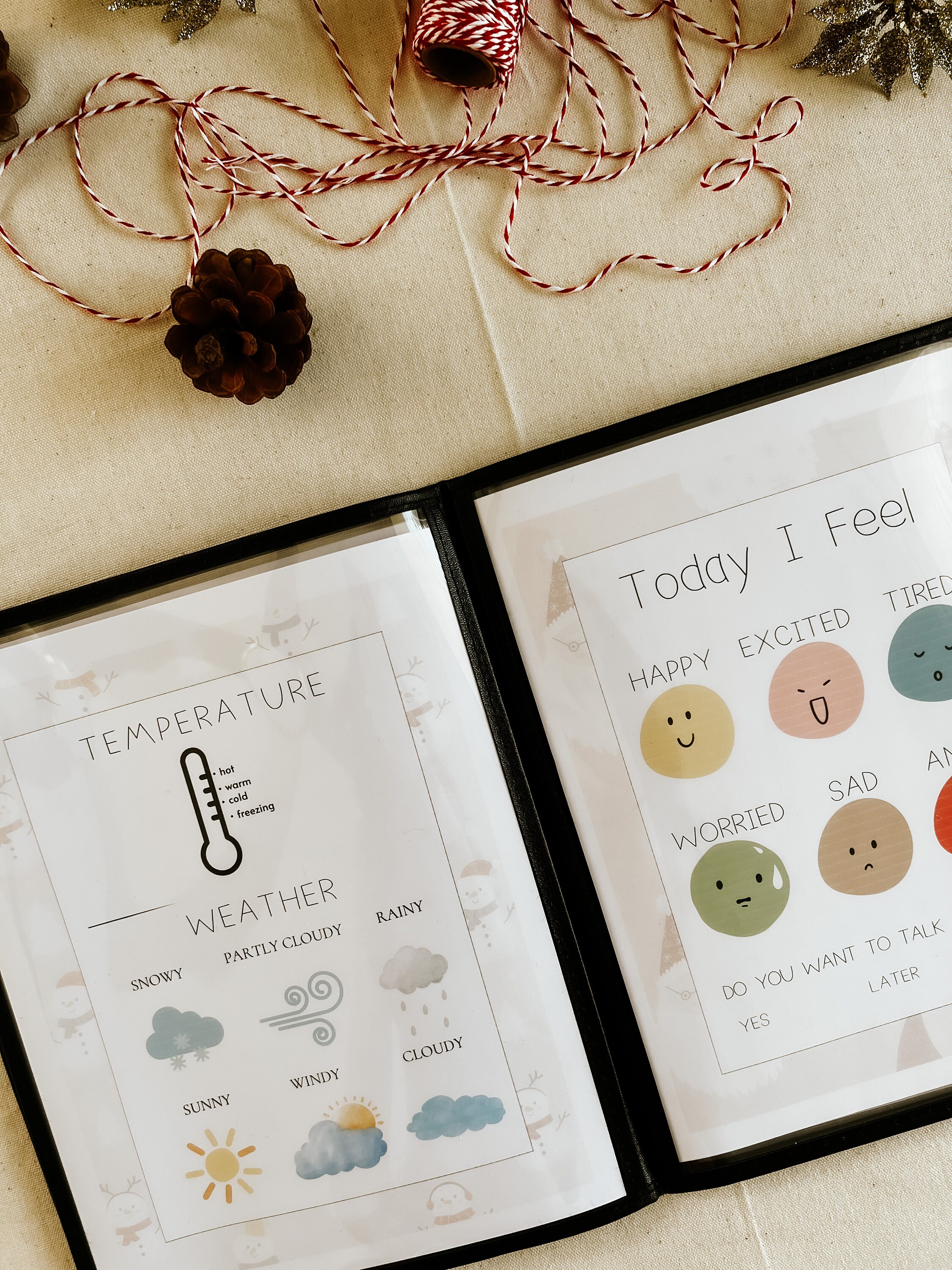 December Christmas Morning Menu Homeschool & Preschool Digital Print - Etsy