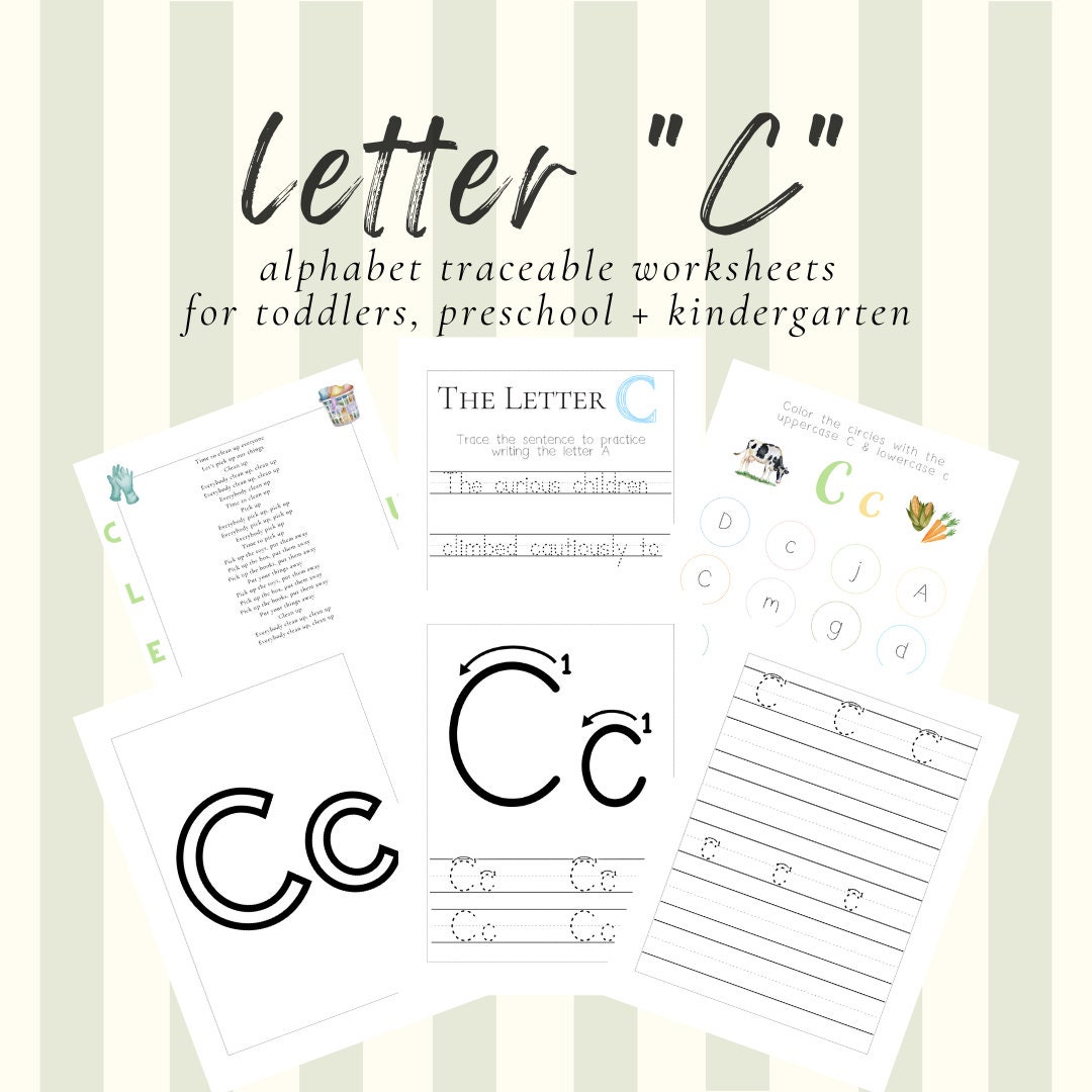 Letter C Tracing Printable Alphabet Tracing Worksheets ABC Printable ...