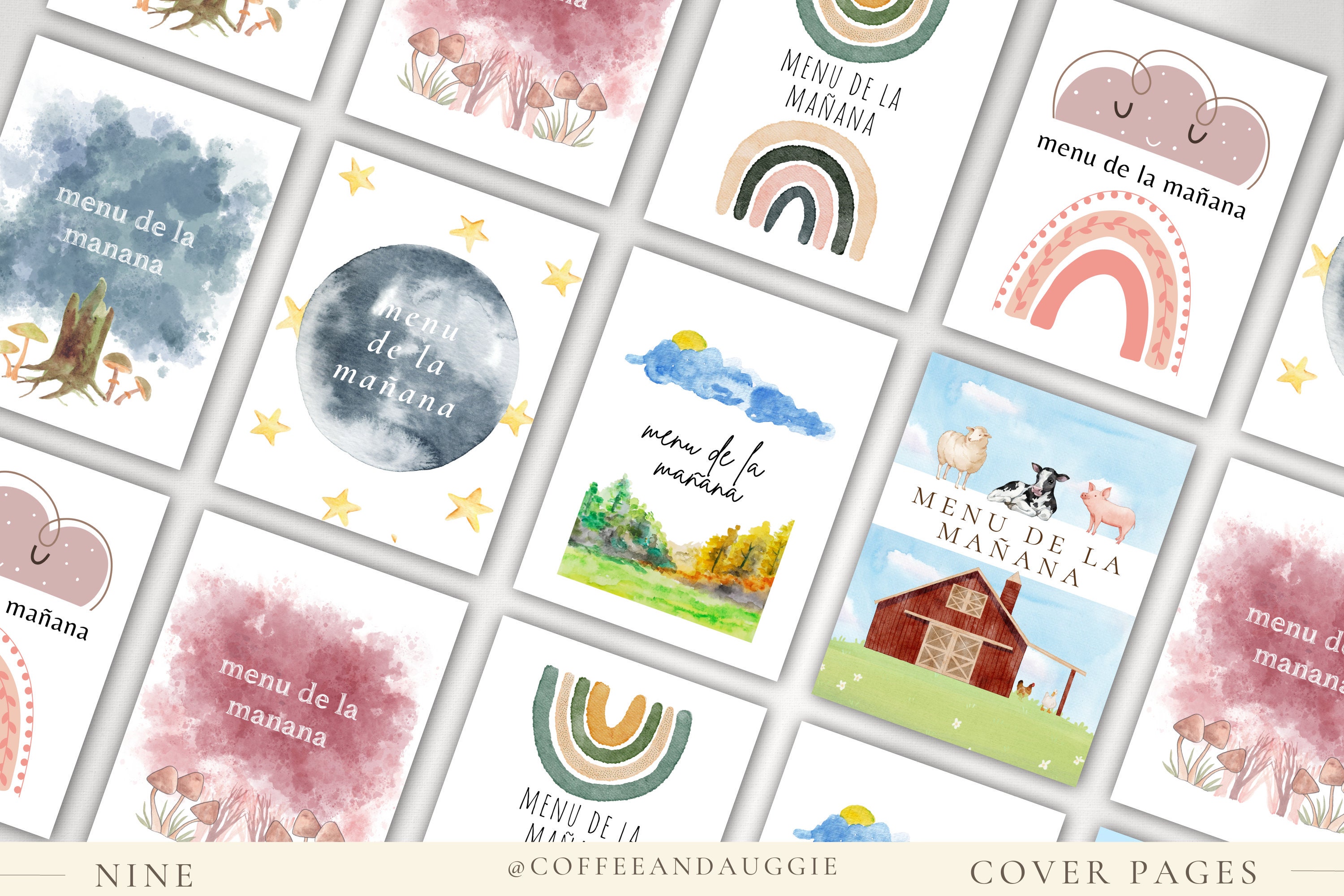 Spanish Morning Menu Printable, Morning Basket, Bilingual Prints ...