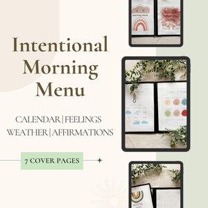 Simple Morning Menu Set | Morning Time Digital Prints | Homeschooling ...