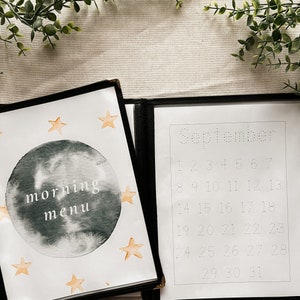 Simple Morning Menu Set | Morning Time Digital Prints | Homeschooling ...