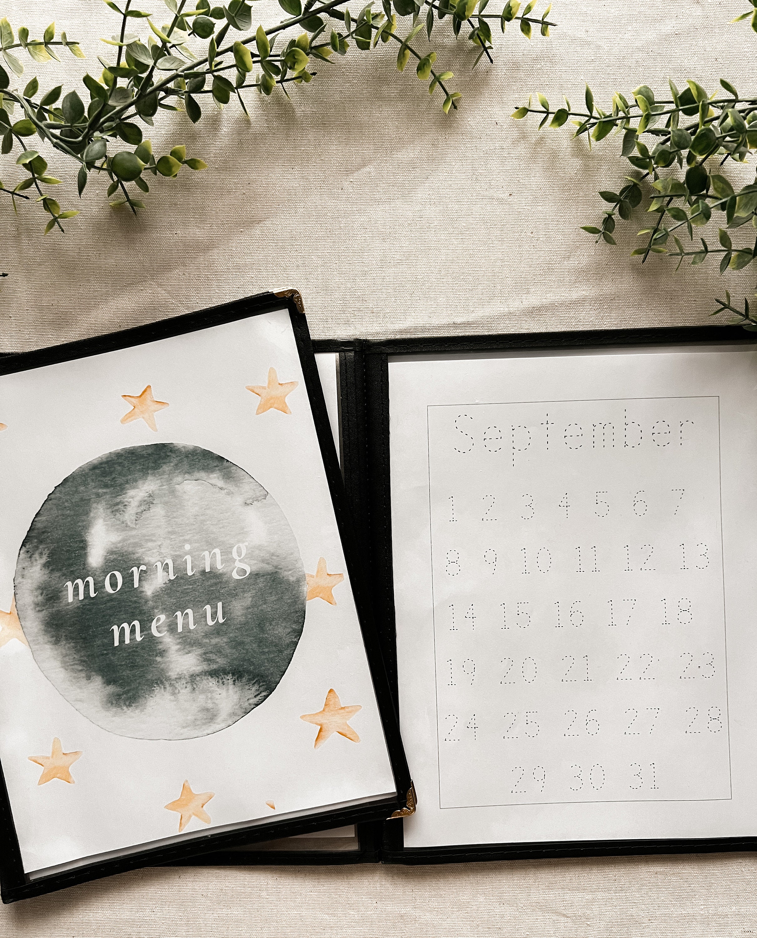 Simple Morning Menu Set | Morning Time Digital Prints | Homeschooling ...