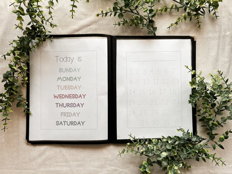 Simple Morning Menu Set | Morning Time Digital Prints | Homeschooling ...