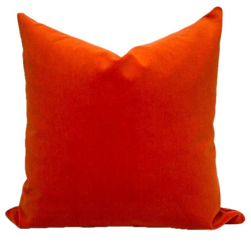 Solid Orange Pillow - Etsy