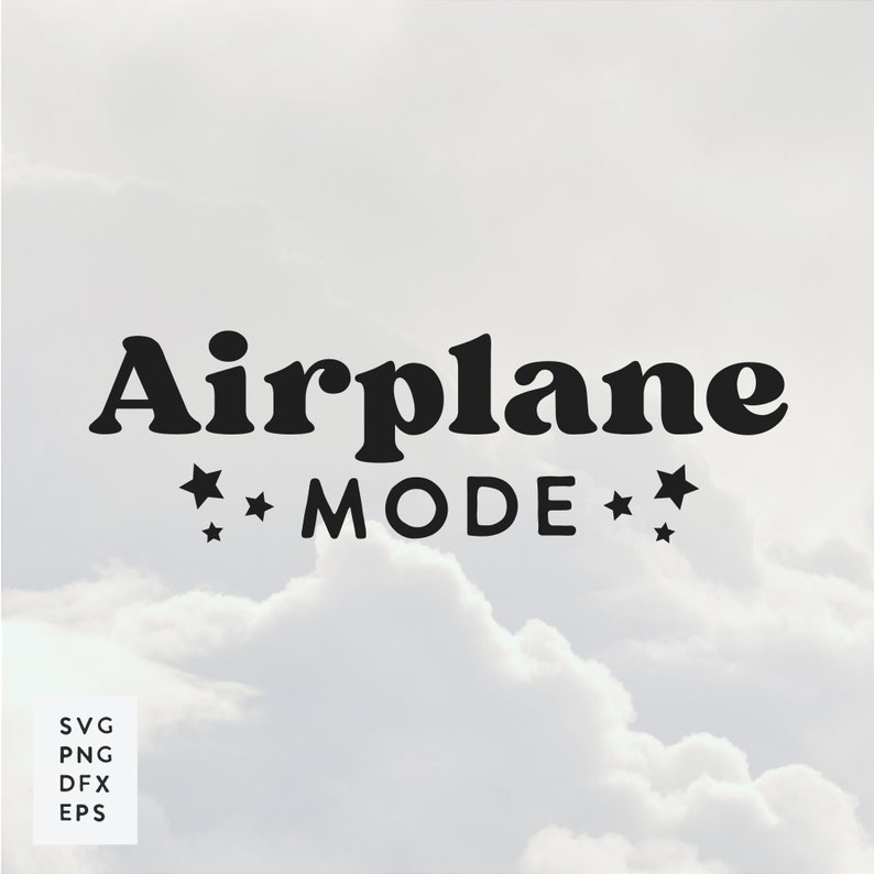 Descarga digital SVG en modo avión Svg, Png, Dxf, Eps, Star Design ...