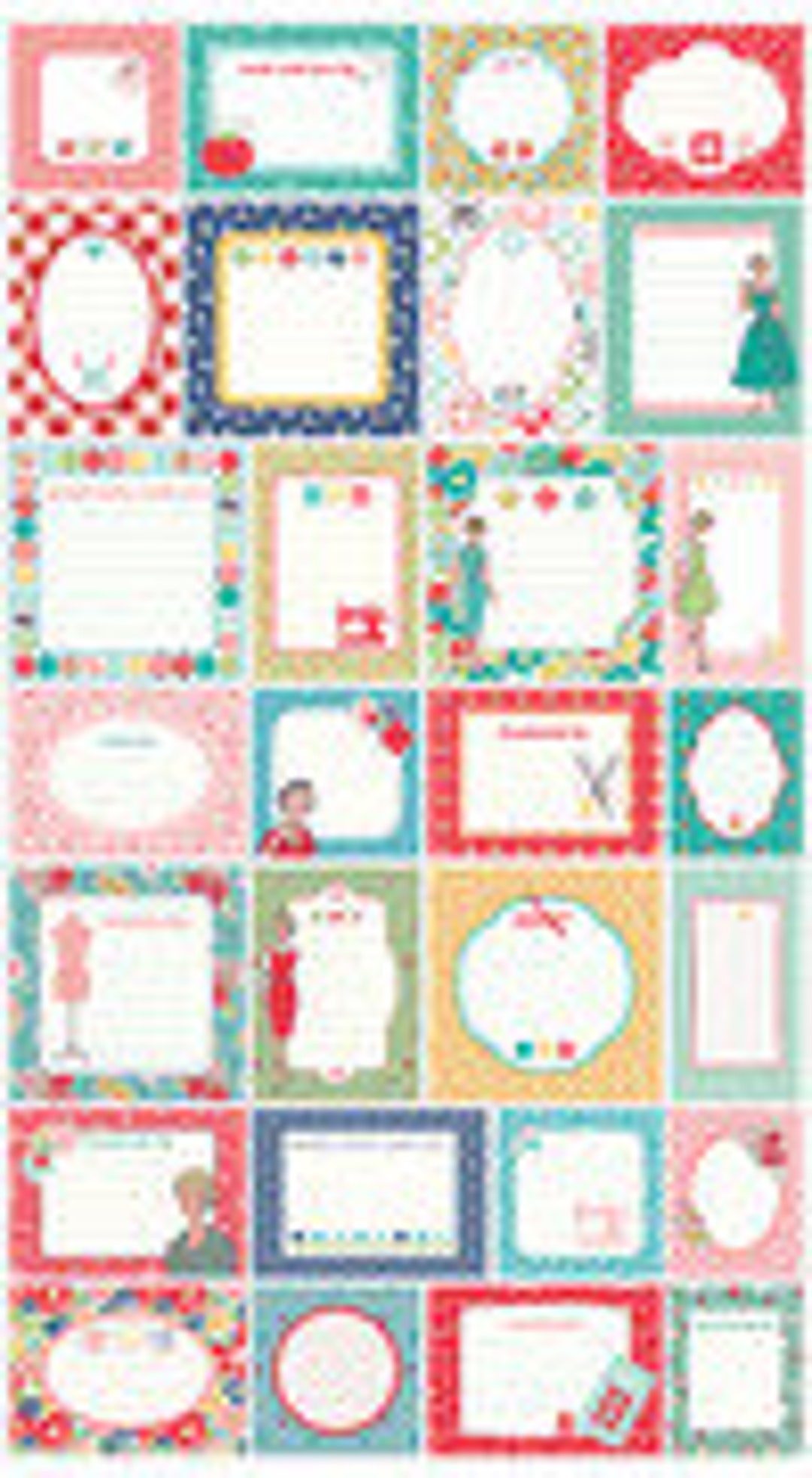 My Happy Place Quilt Labels P9316-MULTI by Lori Holt for Riley Blake - Etsy