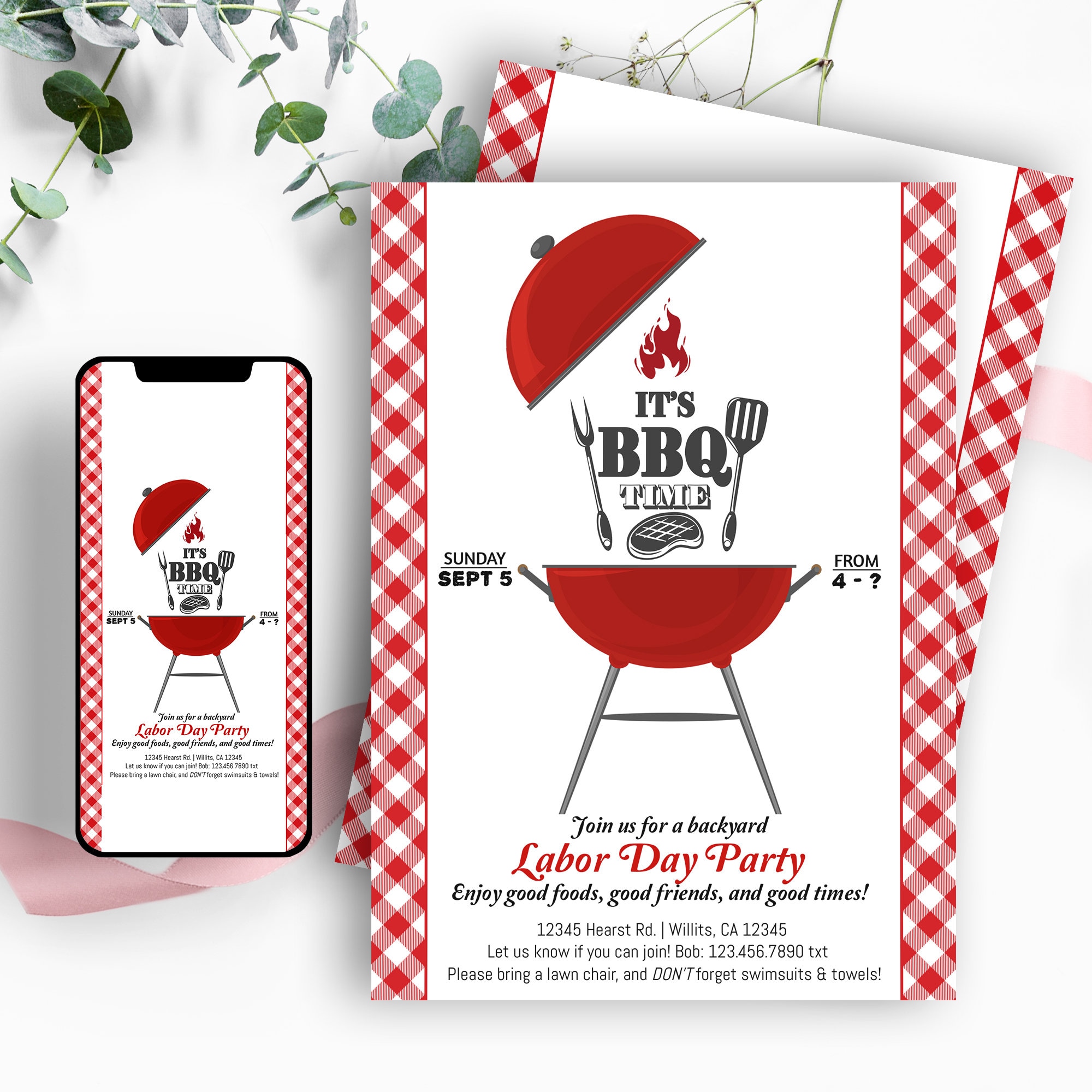 Southern Barbeque Invitations