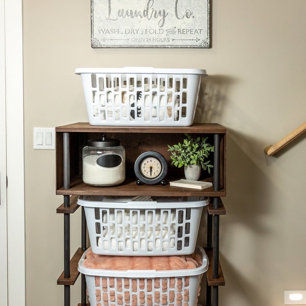 Laundry Basket Holder Organizer - Etsy