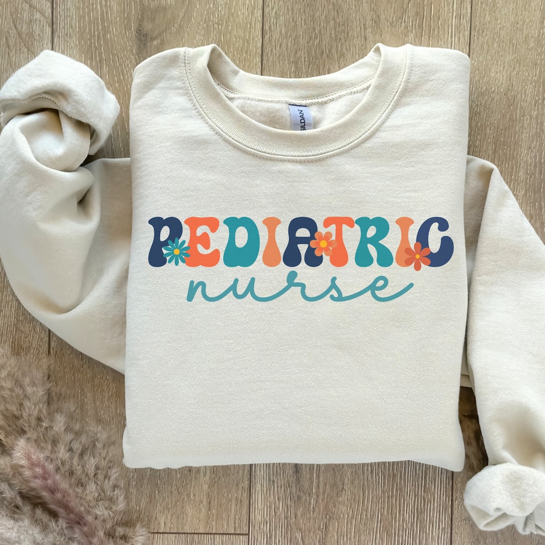 Pediatric Nurse Sweatshirt, PEDS Retro Nurse Fall Sweater, PEDS Nurse ...