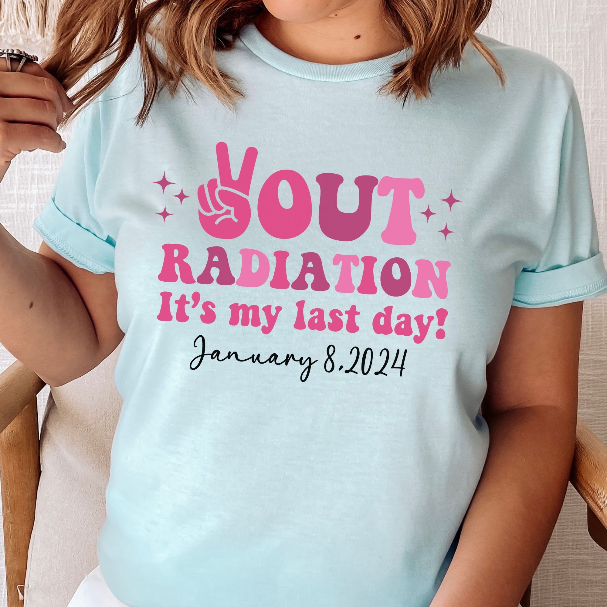 Personalized Breast Cancer Radiation Therapy Shirt, Custom Radiation ...