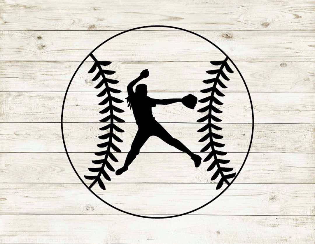 Softball Seams Pitcher - Instant Download, Svg, Pdf, Jpg, Eps, Png ...