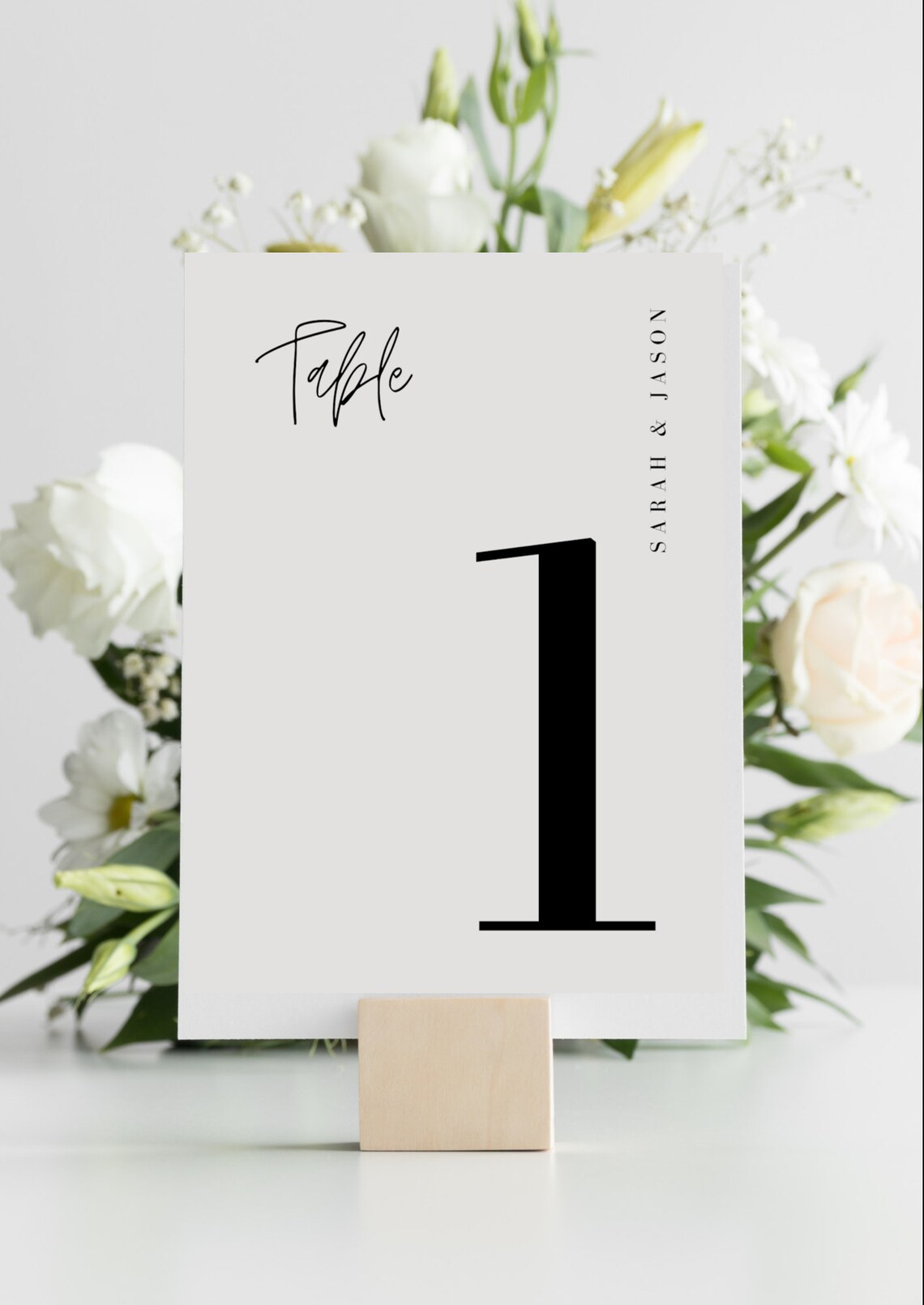 Classic Modern Wedding Table Numbers - Wedding Reception Decor - Table ...