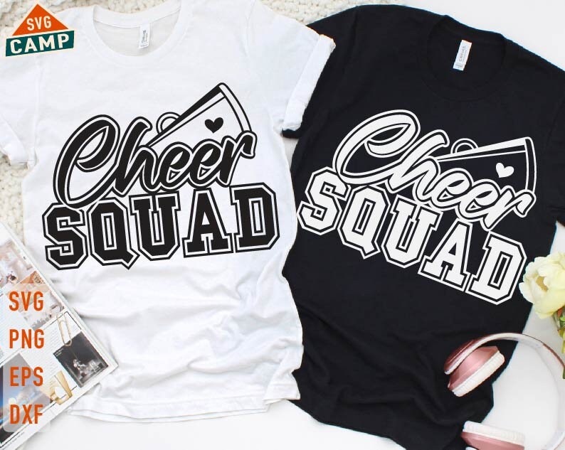 Cheer Squad Svg Cheerleader Svg Megaphone Svg Cheer Mom - Etsy