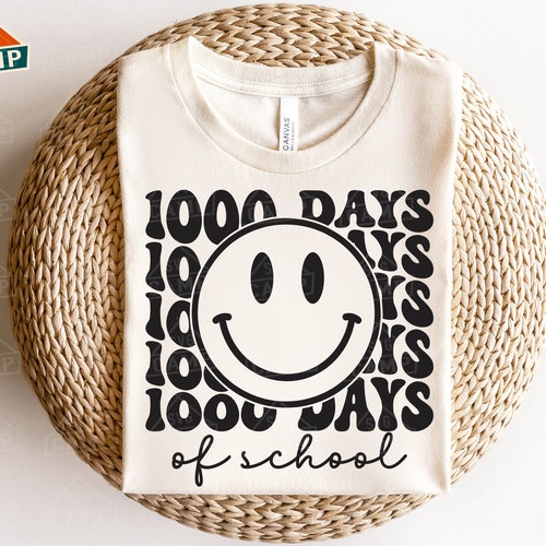 1000 Days of School SVG 5th Grade Teacher Shirt 1000 Days - Etsy
