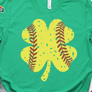 Softball Distressed Shamrock Svg, St Patricks Day Svg, St Pattys Day ...