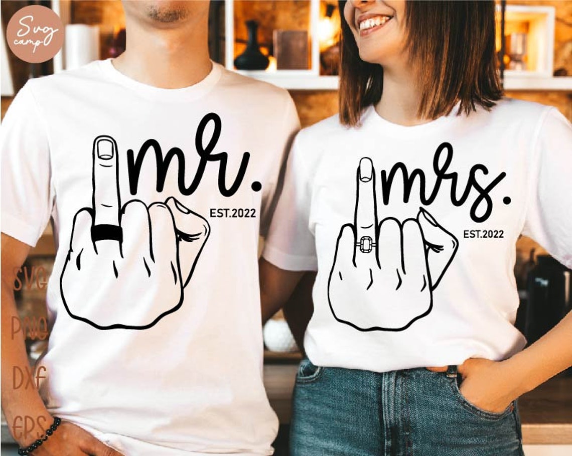 Wedding Finger Svg Wedding Ring Svg Mr and Mrs Est 2022 Svg - Etsy