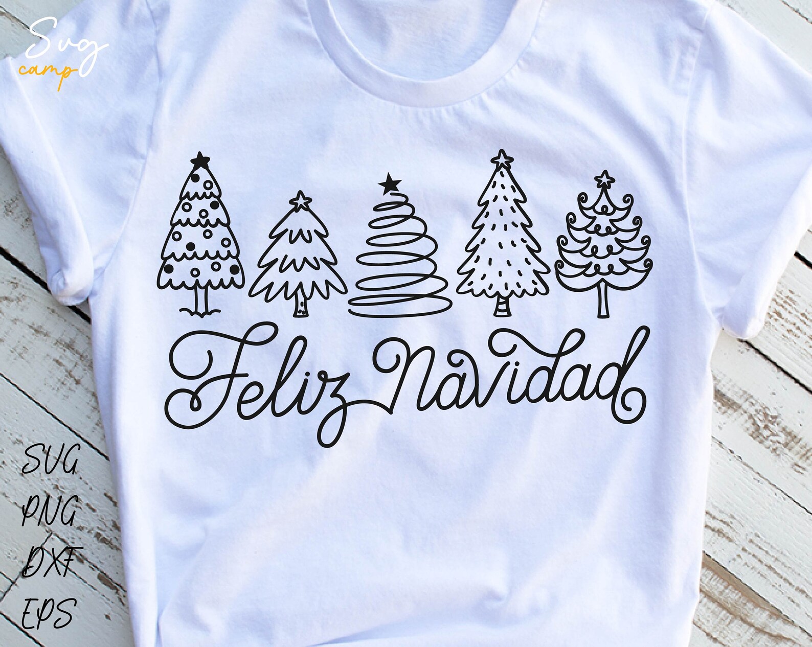 Feliz Navidad Svg Spanish Christmas Svg Christmas Tree Svg - Etsy