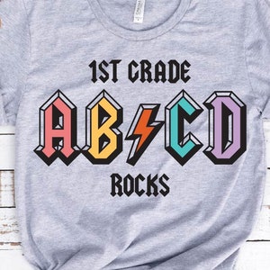 Teacher ABCD Rocks Svg Bundle, Teacher Squad Svg, First Day of School ...