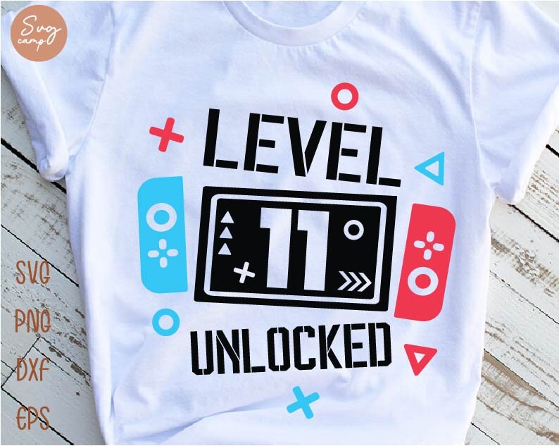 Level 11 Unlocked Birthday Family Svg Bundle 11th Birthday - Etsy