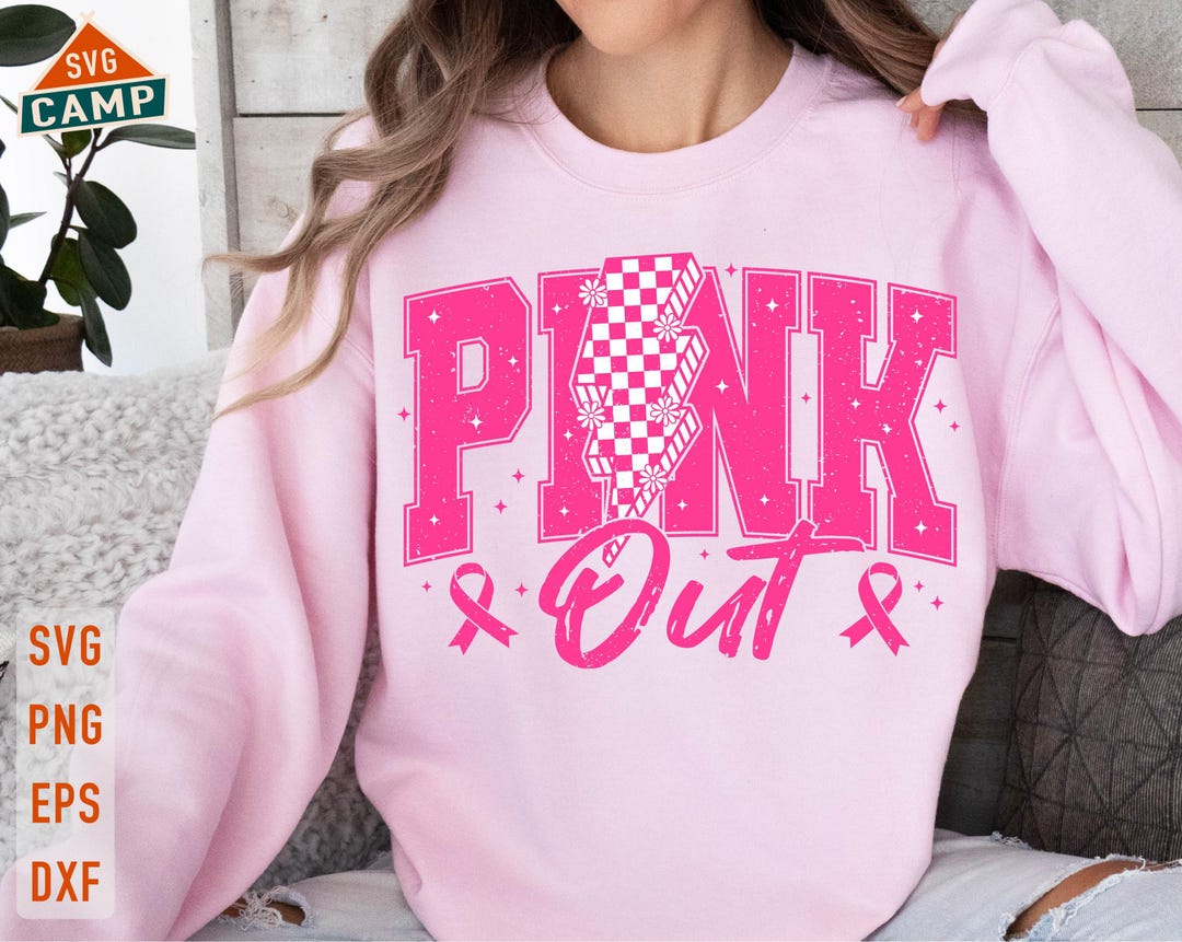 Pink Out Png, Pink Ribbon Svg, Pink Out Png, Breast Cancer Awareness ...