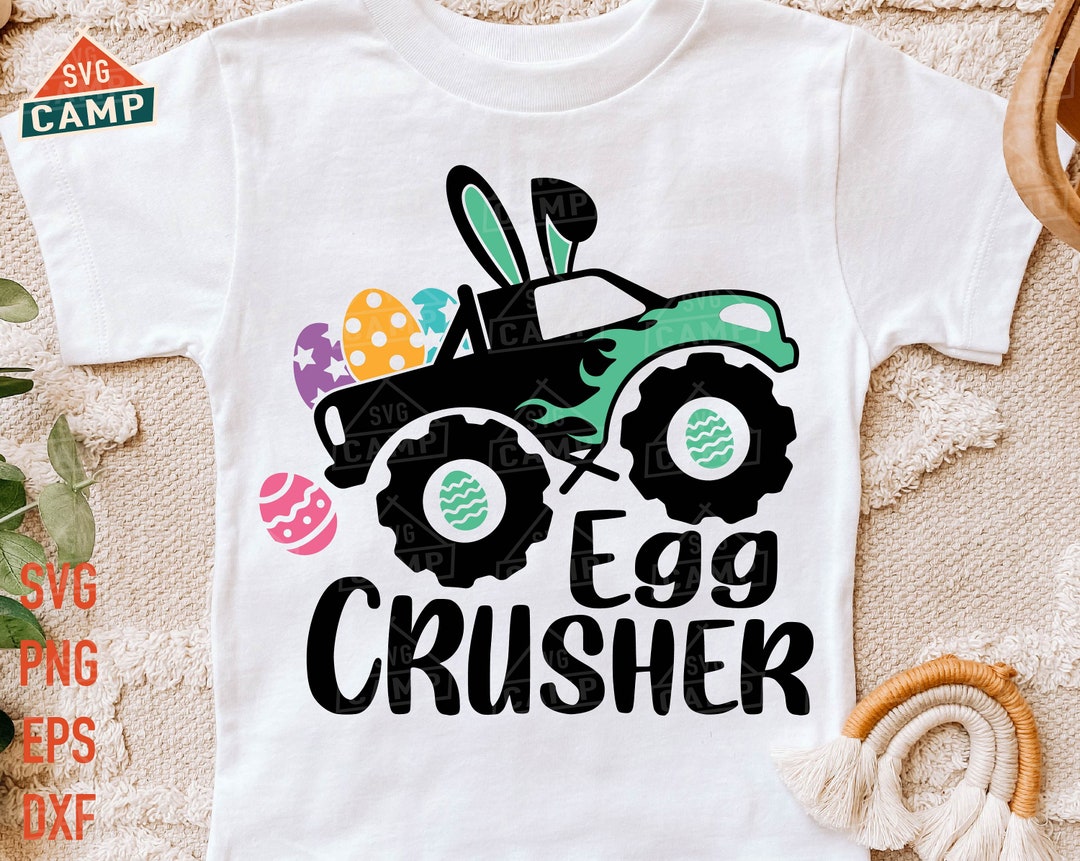 Egg Crusher Svg, Boy Easter Svg, Easter Monster Truck, Egg Hunting Svg ...