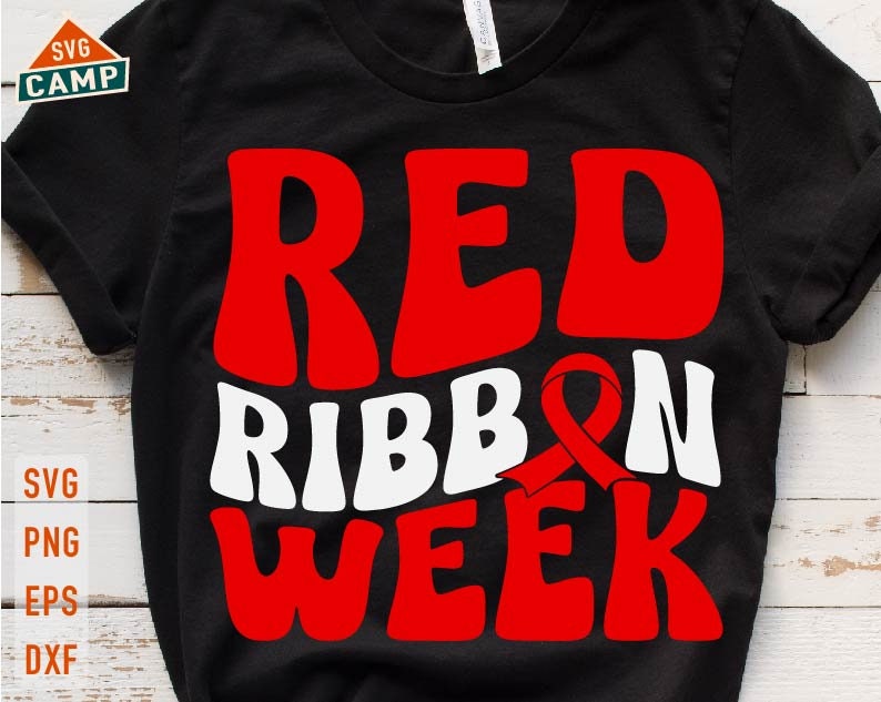 Red Ribbon Week Svg No to Drugs Svg Red Ribbon Week Svg No - Etsy
