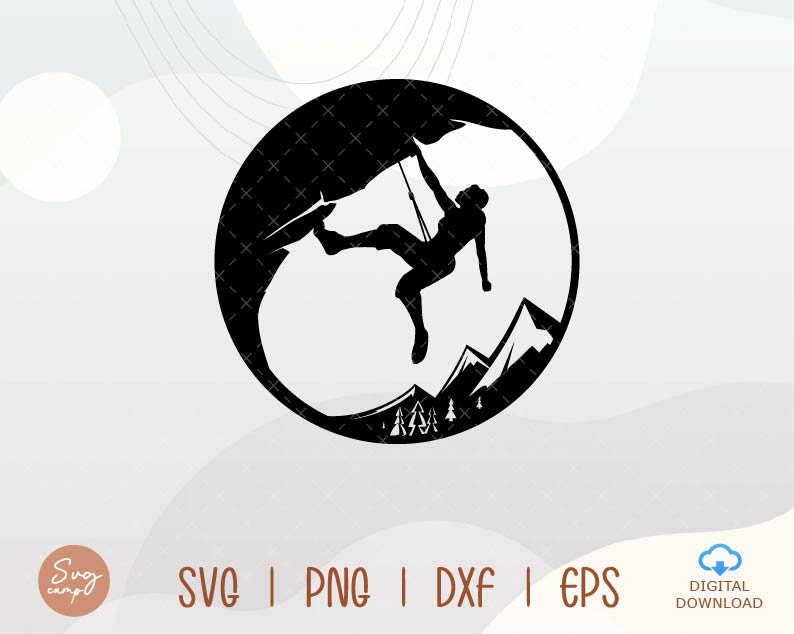 Climbing Woman Svg Mountain Climbing Svg Rock Climber Svg - Etsy Canada