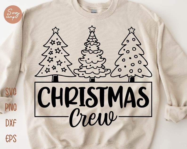 Christmas Crew Svg Christmas Tree Svg Family Christmas - Etsy