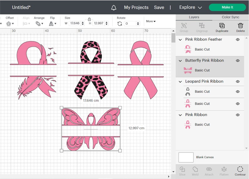 Pink Ribbon Monogram Svg Bundle Breast Cancer Svg Fight - Etsy