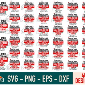 Christmas Family Svg Bundle, North Pole Correctional, Funny Family ...